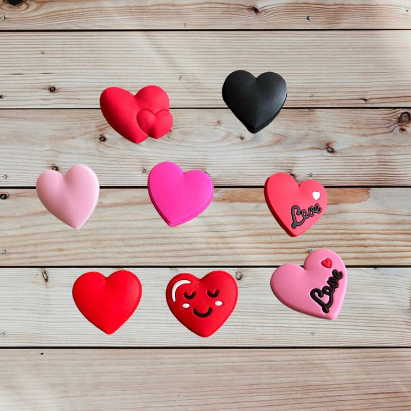 Big Red Hearts for Shoes - Etsy