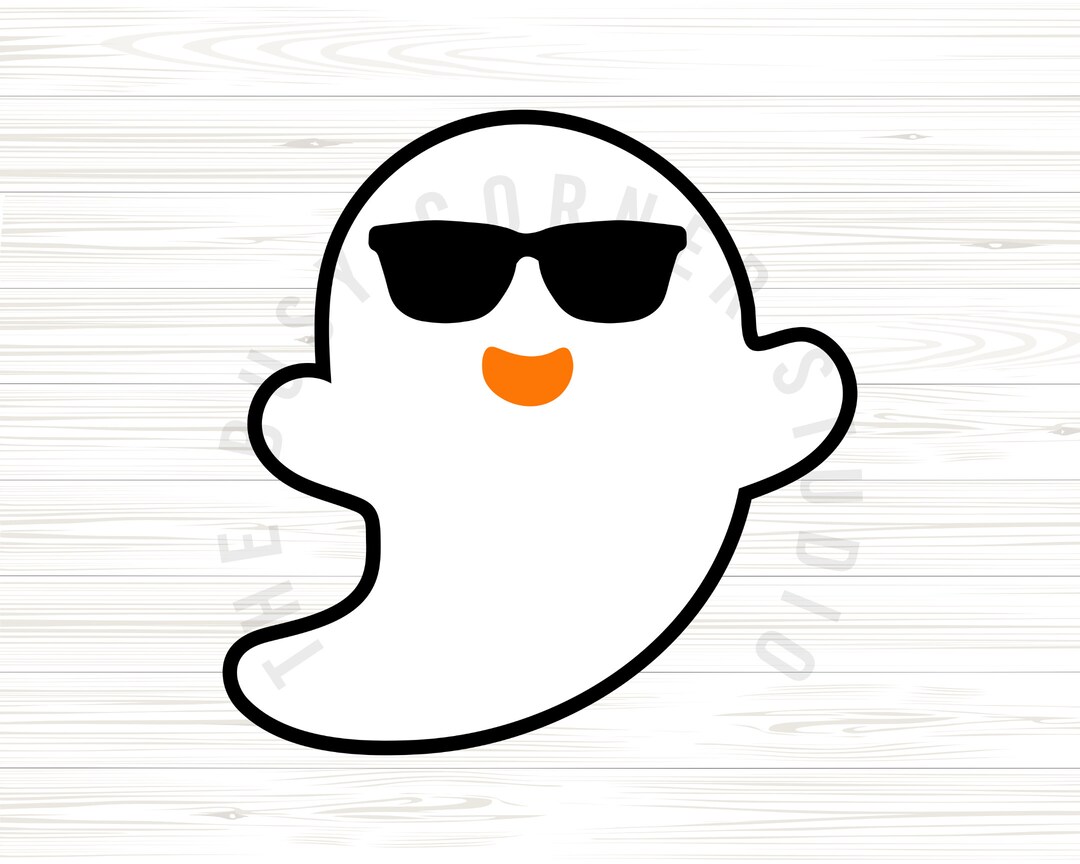 Ghost With Glasses Digital Download Svg Png Eps Dxf Etsy