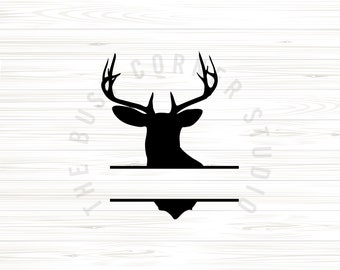 Deer Monogram Svg - Etsy