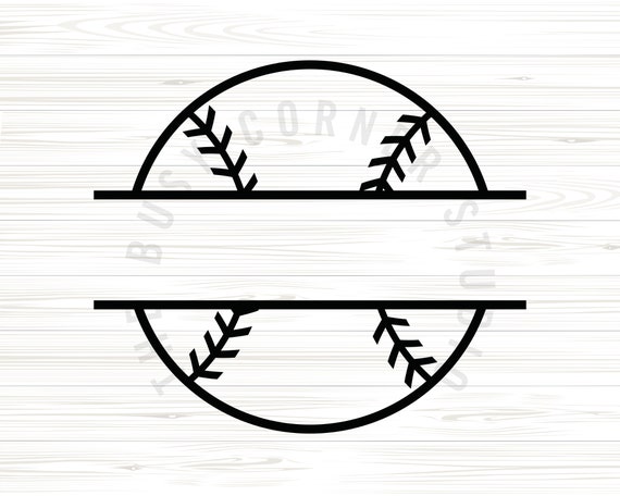 Softball Split Monogram Digital Download Svg Png Eps Dxf Etsy