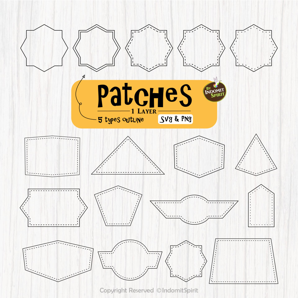 Patch Svg & Png / Dotted Outline Svg / Patches Leather Png / Hat Tag ...
