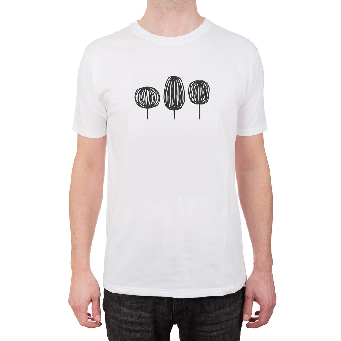 Doodle Tree Svg & Png / Pine Tree Line Art / Branch Vector / Trees ...