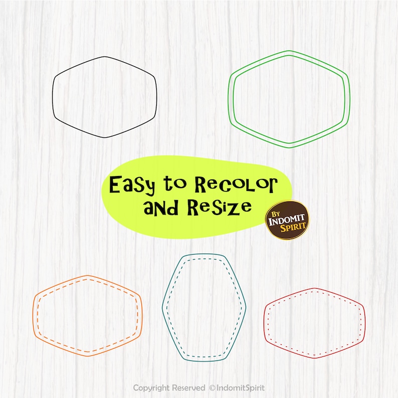 Patch SVG & PNG Bundle | Dotted Outline, Rounded Corners (digital ...