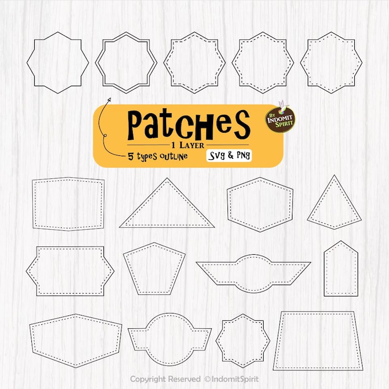 Patch Svg Bundle / Dotted Outline Svg Png / Tag With Dash Svg / Hat ...