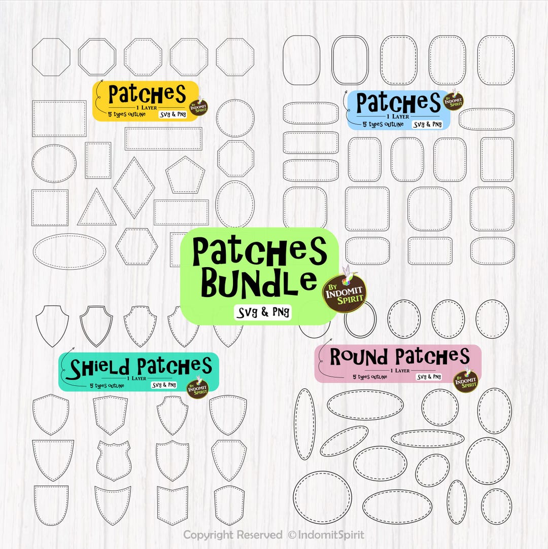 Patch Svg Bundle / Dotted Outline Svg Png / Tag With Dash Svg / Hat ...
