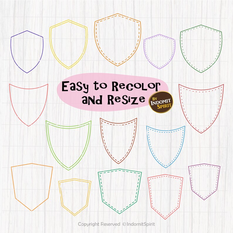 Shield Patch Svg & Png / Shield Label Svg-png / Dotted Outline Svg ...