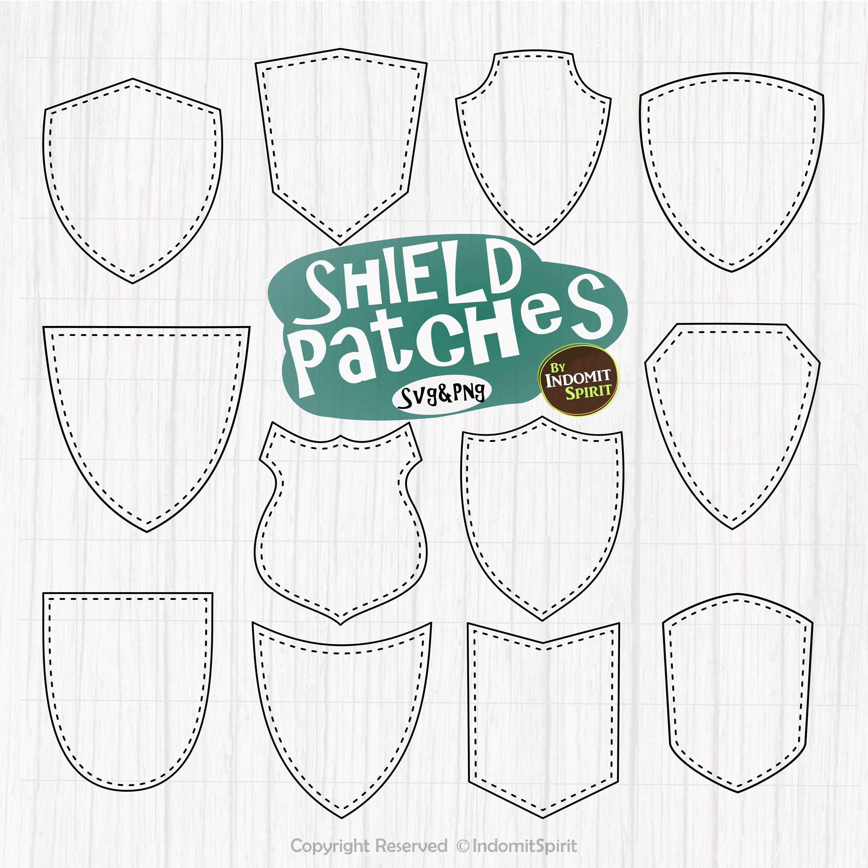 Shield Patch Svg & Png / Shield Label Svg-png / Dotted Outline Svg ...