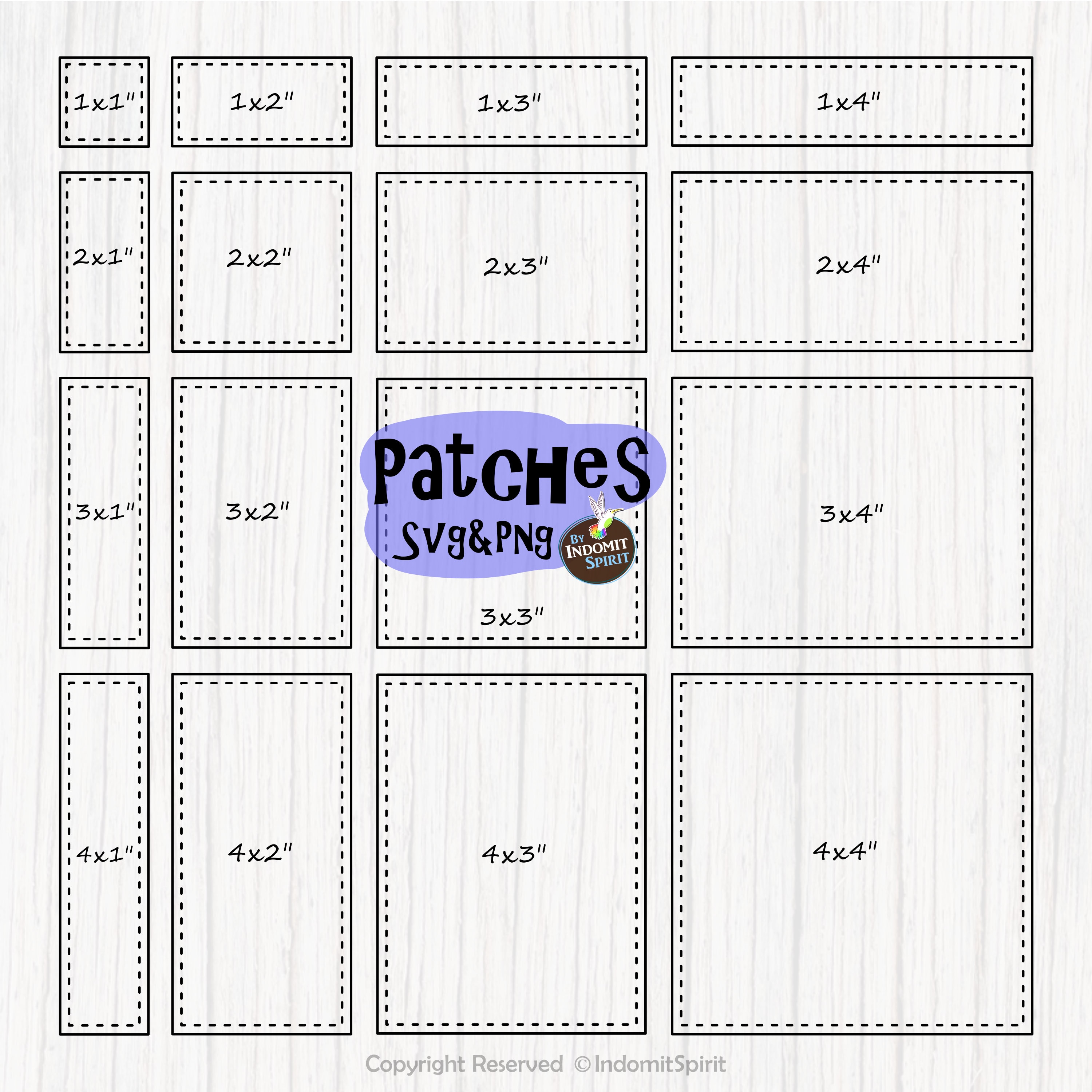 Patch Svg /dotted Outline Svg /square Patches Straight Corners ...