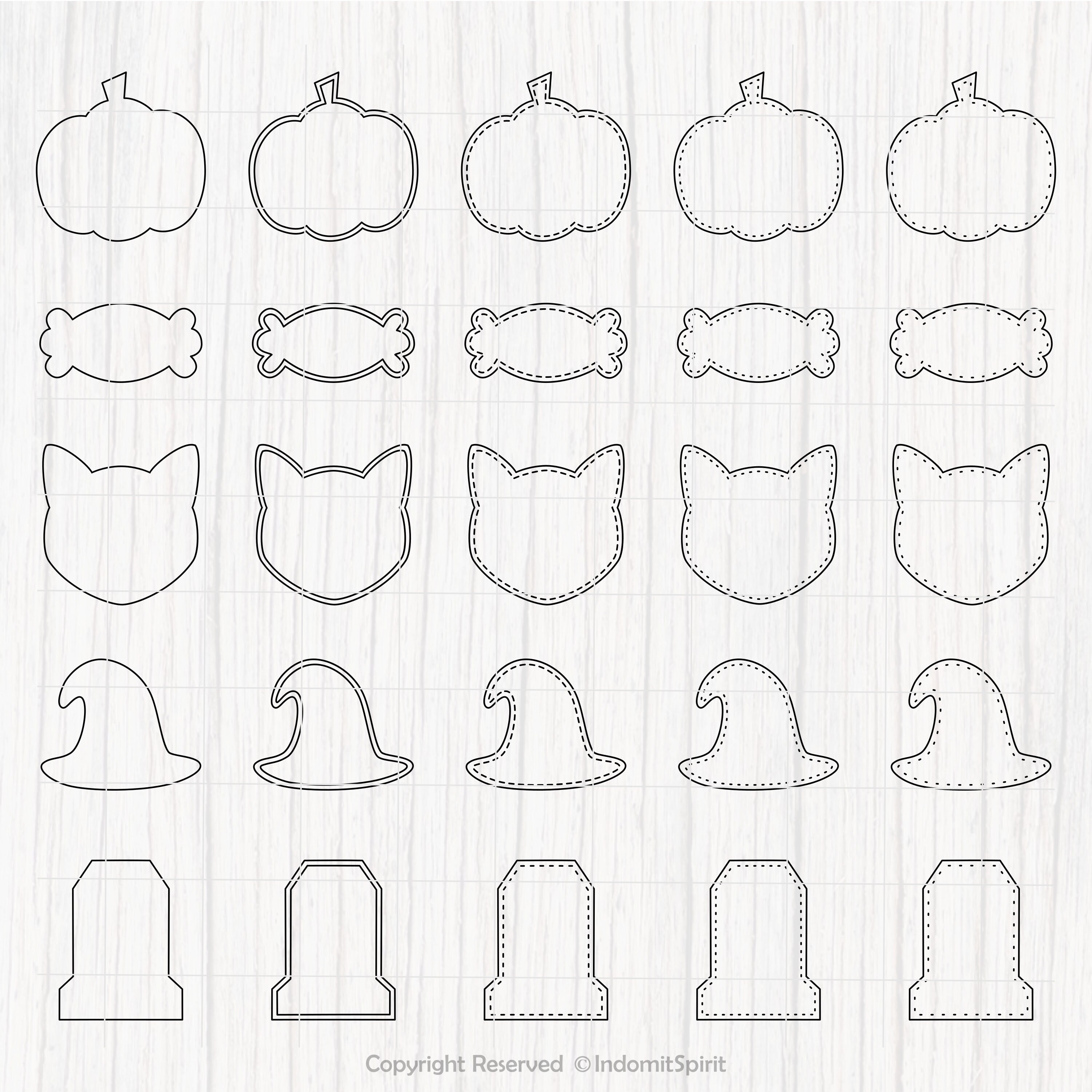 Halloween Patch Svg /dotted Outline Svg / Patches Leather Png / Hat ...