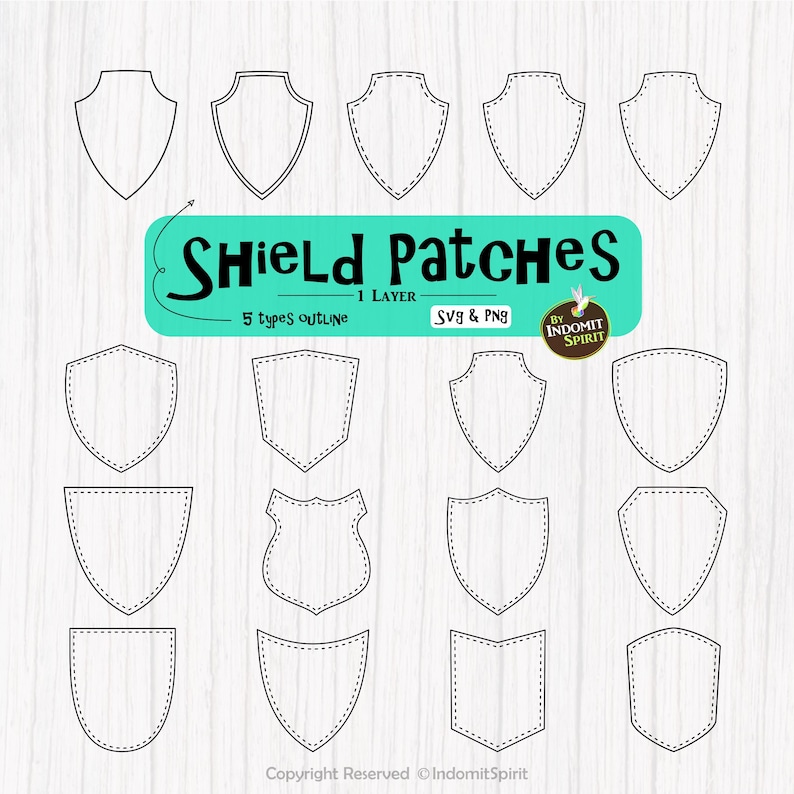 Shield Patch Svg & Png / Shield Label Svg-png / Dotted Outline Svg ...