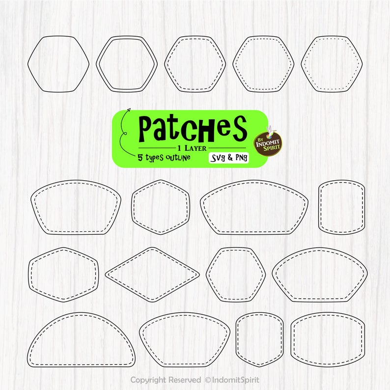Patch Svg & Png /dotted Outline Svg / Patches Rounded Corners / Patches ...