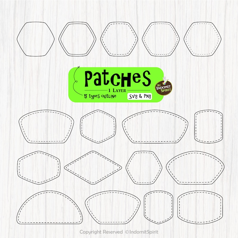 Hat Patch Shapes - Etsy