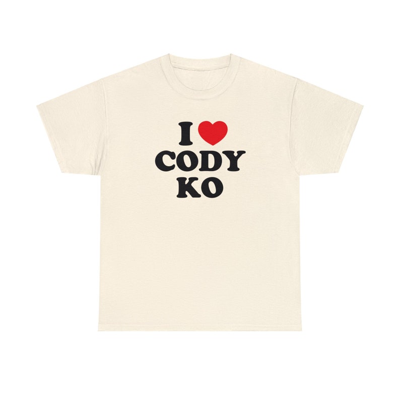 I Love Cody Ko Unisex Heavy Cotton Tee - Etsy