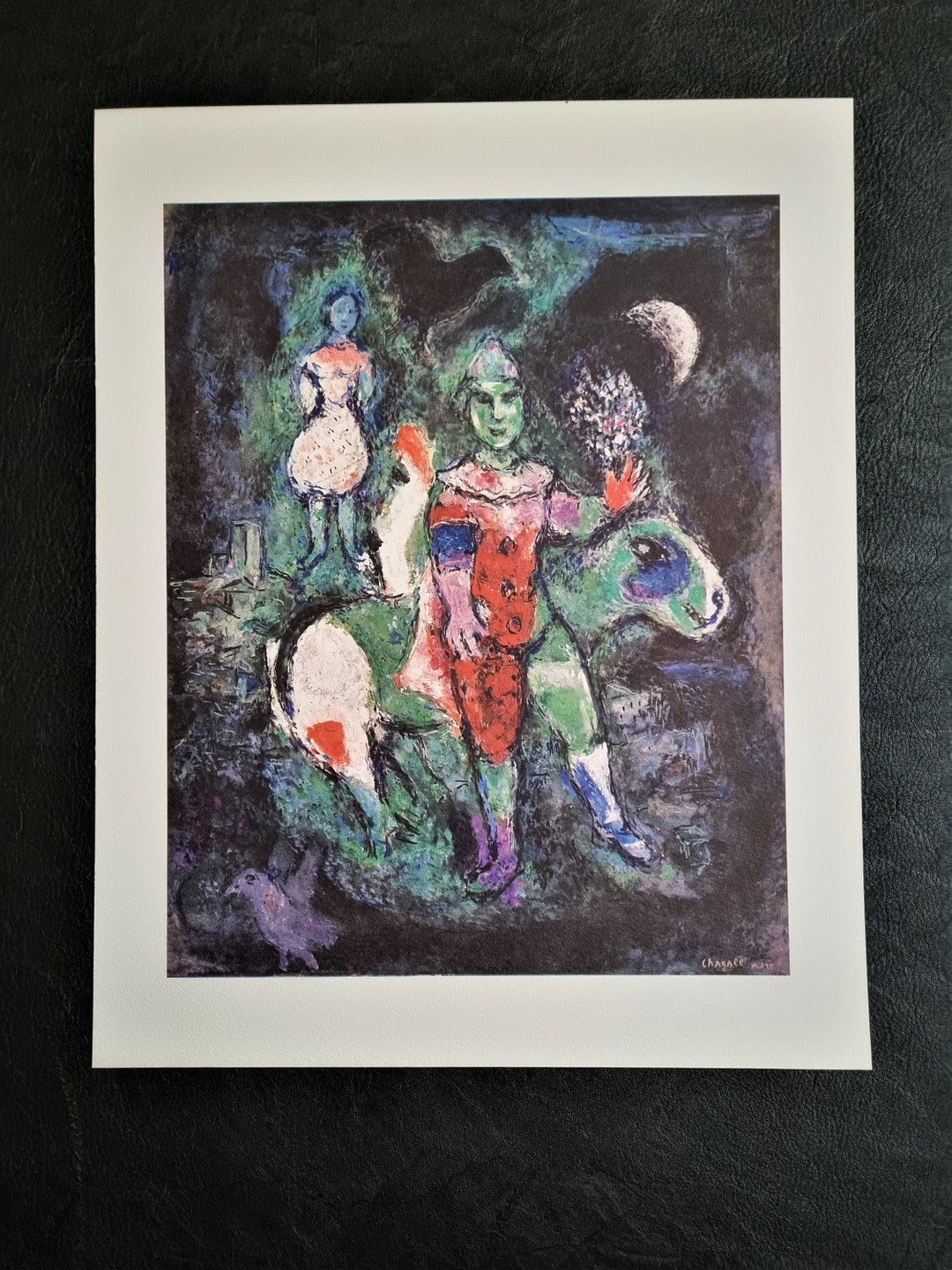 Marc Chagall Le Départ D'arlequin (1968) Vintage Lithograph From the ...
