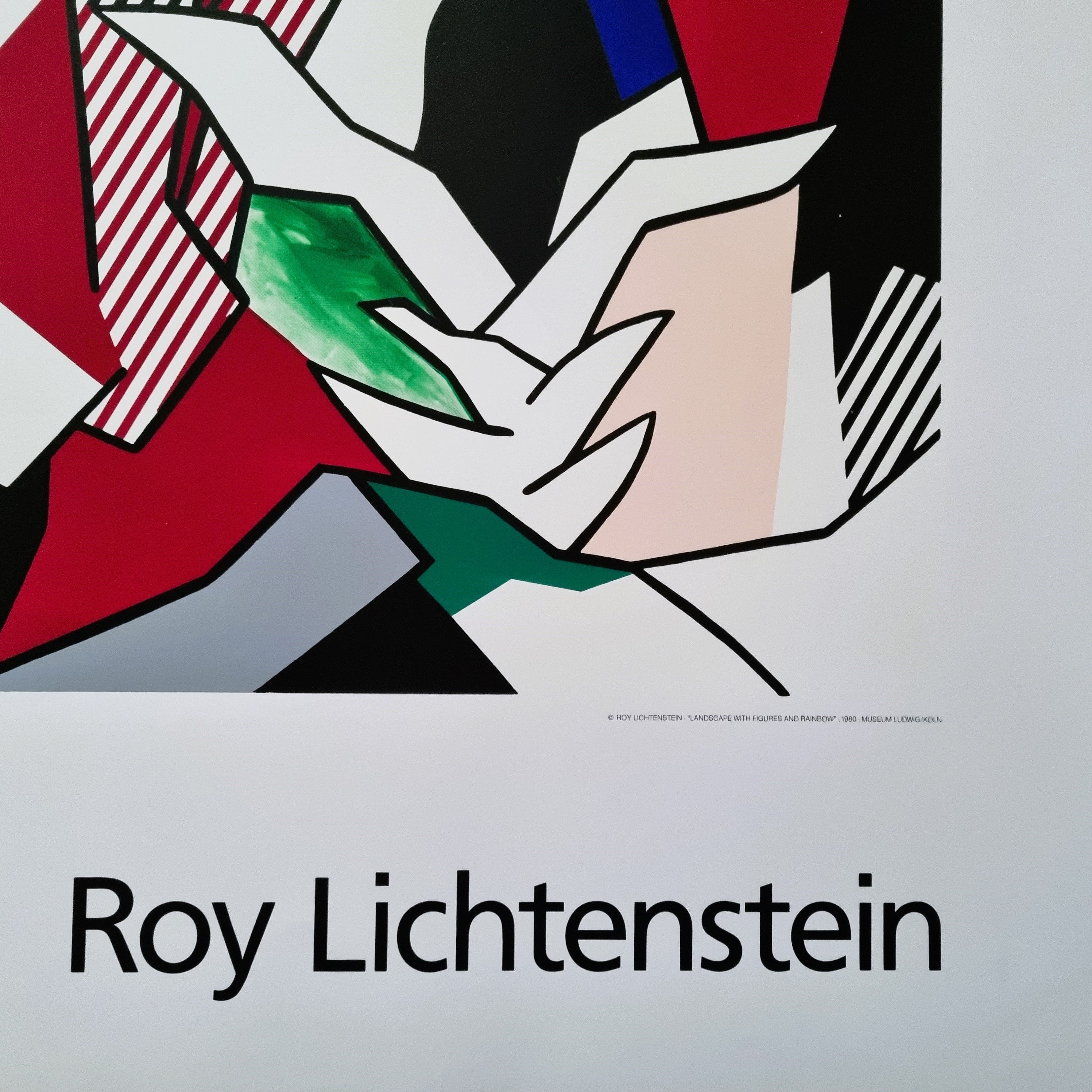 Roy Lichtenstein "landscape With Figures and Rainbow" Size 130 X 100 Cm ...