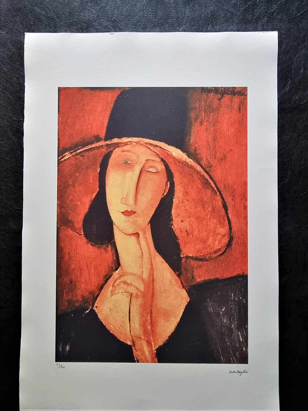 Amedeo Modigliani Signature in Print Numbered in Pencil - Etsy