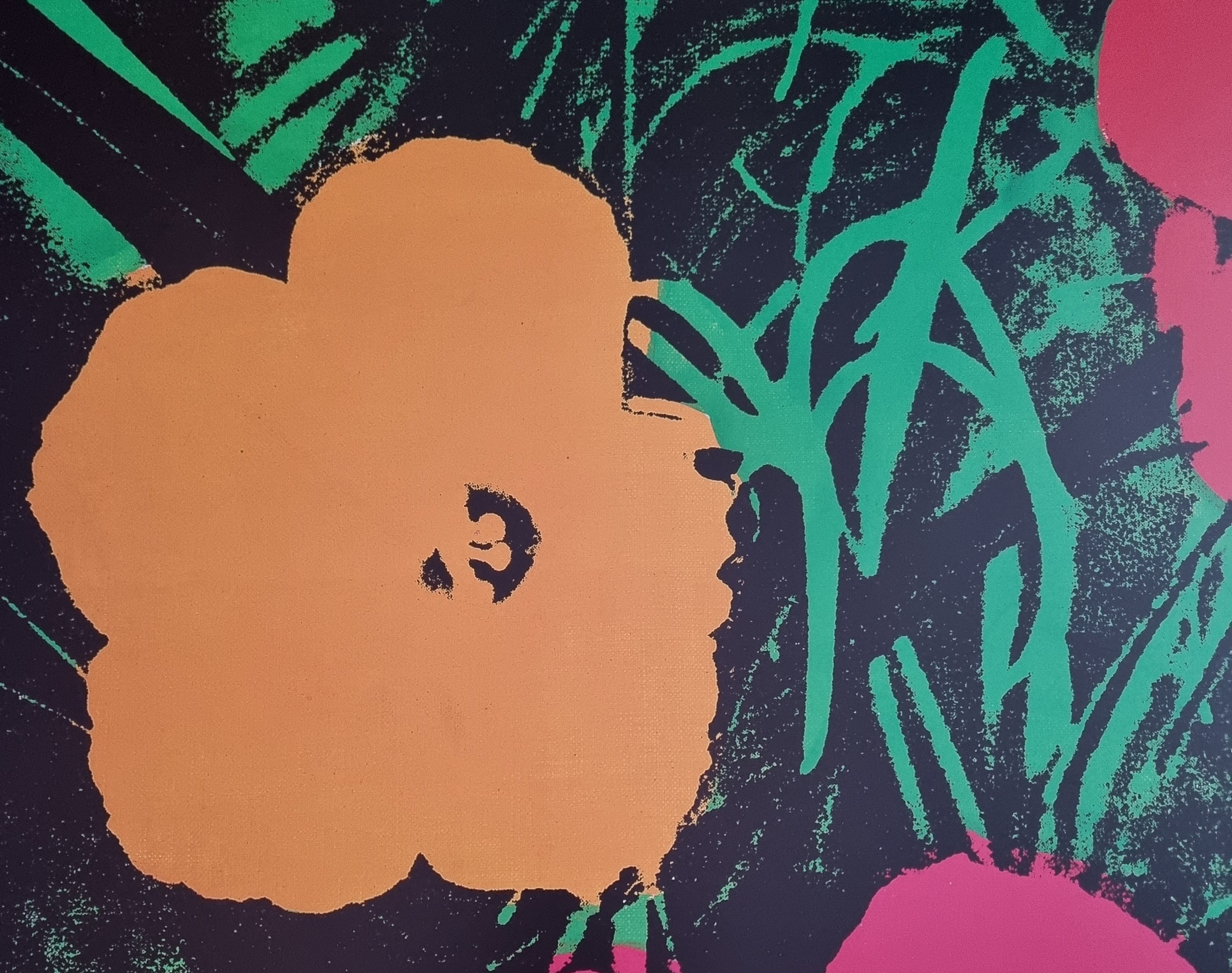 Andy Warhol "flowers, 1964" Dimensions 90 X 90 Cm. 35.43"x35.43 ...