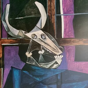 Pablo Picasso still Life With Ox Skull, 1942 Vintage Poster From 1986 ...