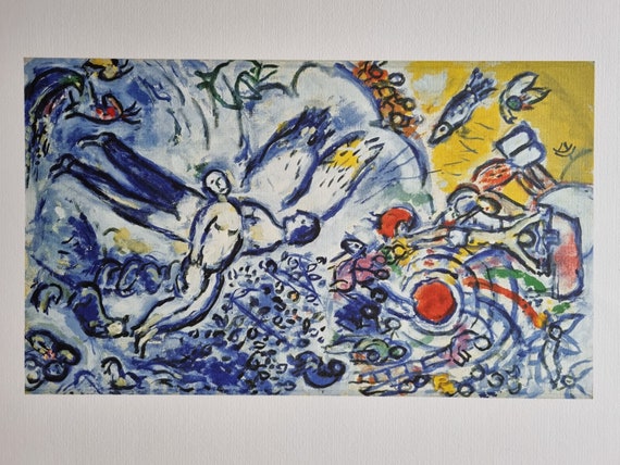Marc Chagall the Creation of Man Lithograph Limited | Etsy