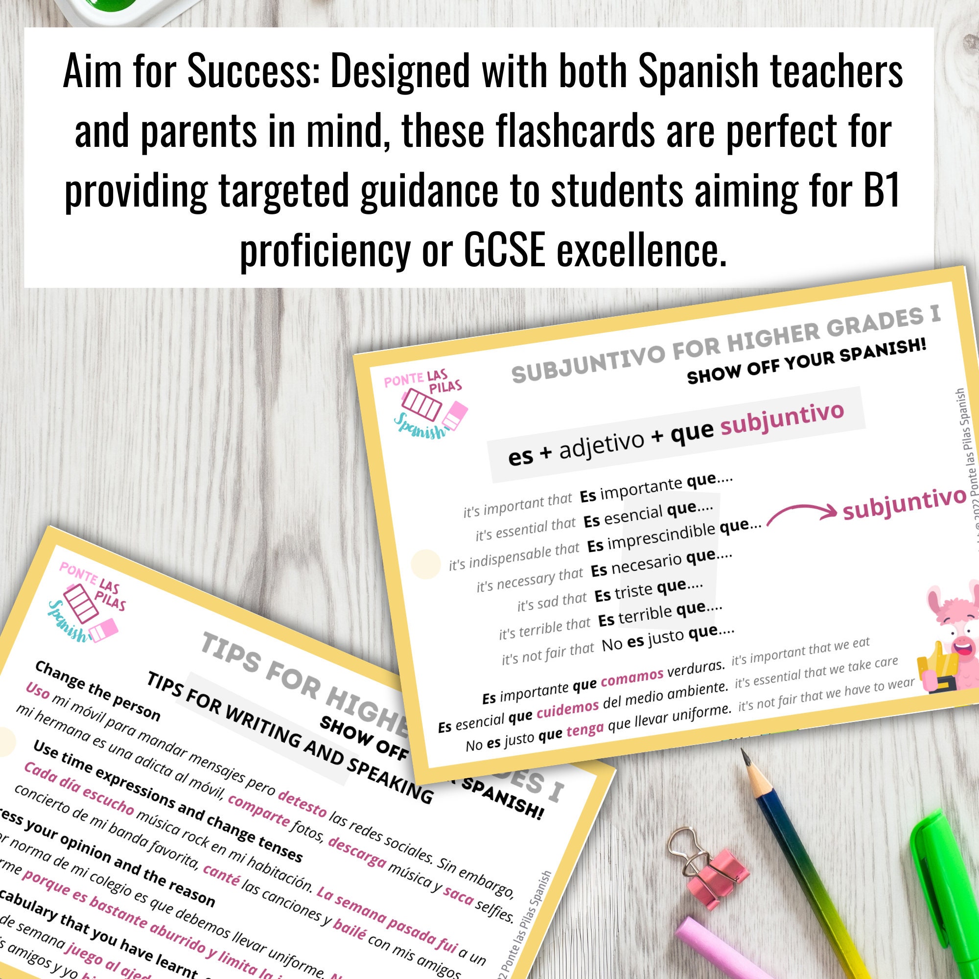 Spanish Flashcards GCSE Exams Revision Spanish Grammar Spanish Grammar ...