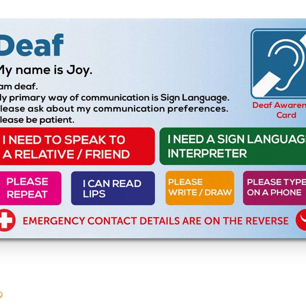 Deaf Card - Etsy