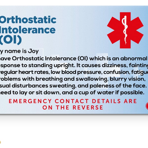 Orthostatic Intolerance - Etsy