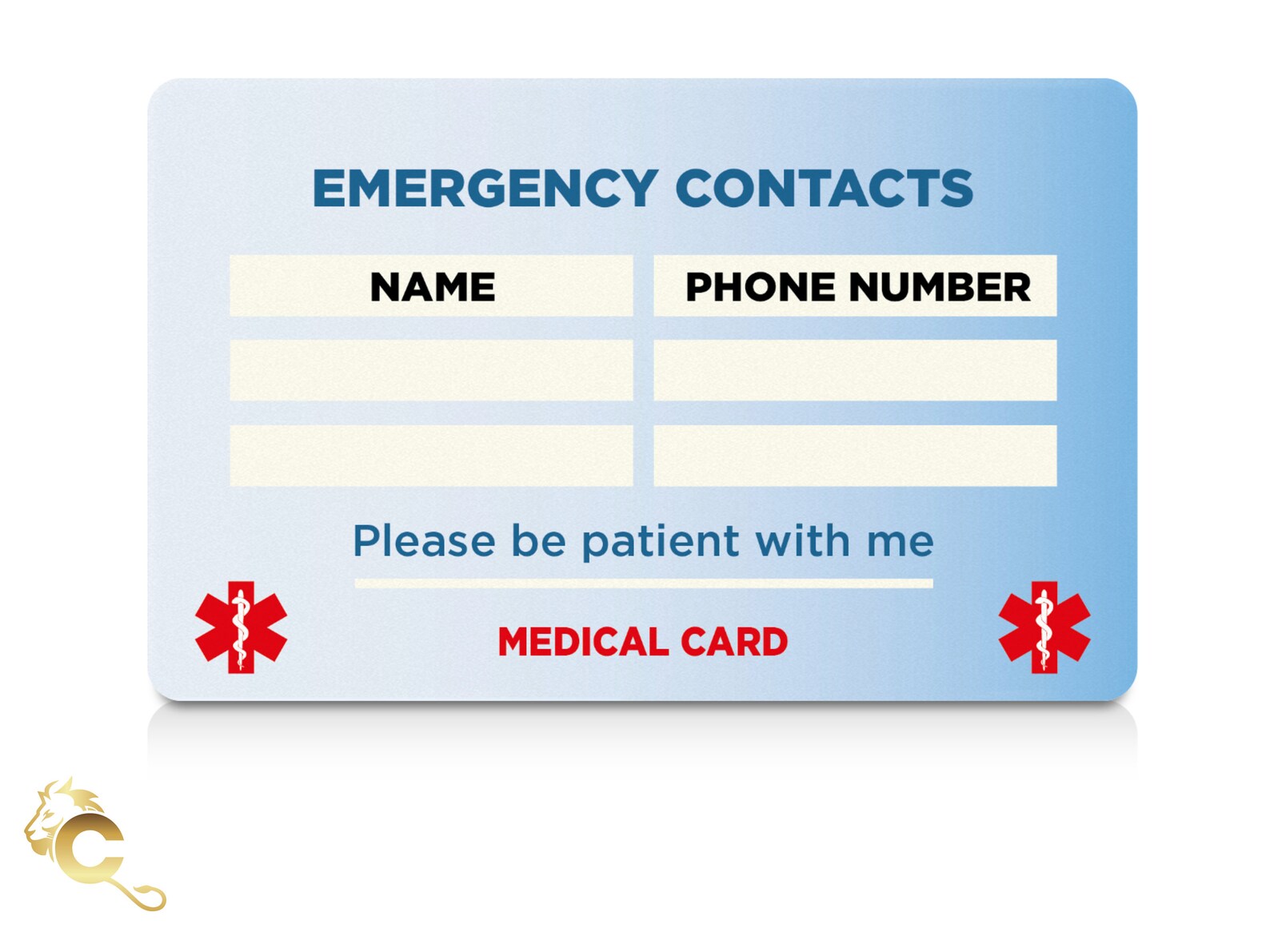 Aphasia Awareness Medical ID Card With Safety Breakaway - Etsy Australia