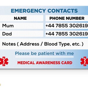 Deaf Awareness Medical Alert ID Card Safety Breakaway Lanyard Rigid ...