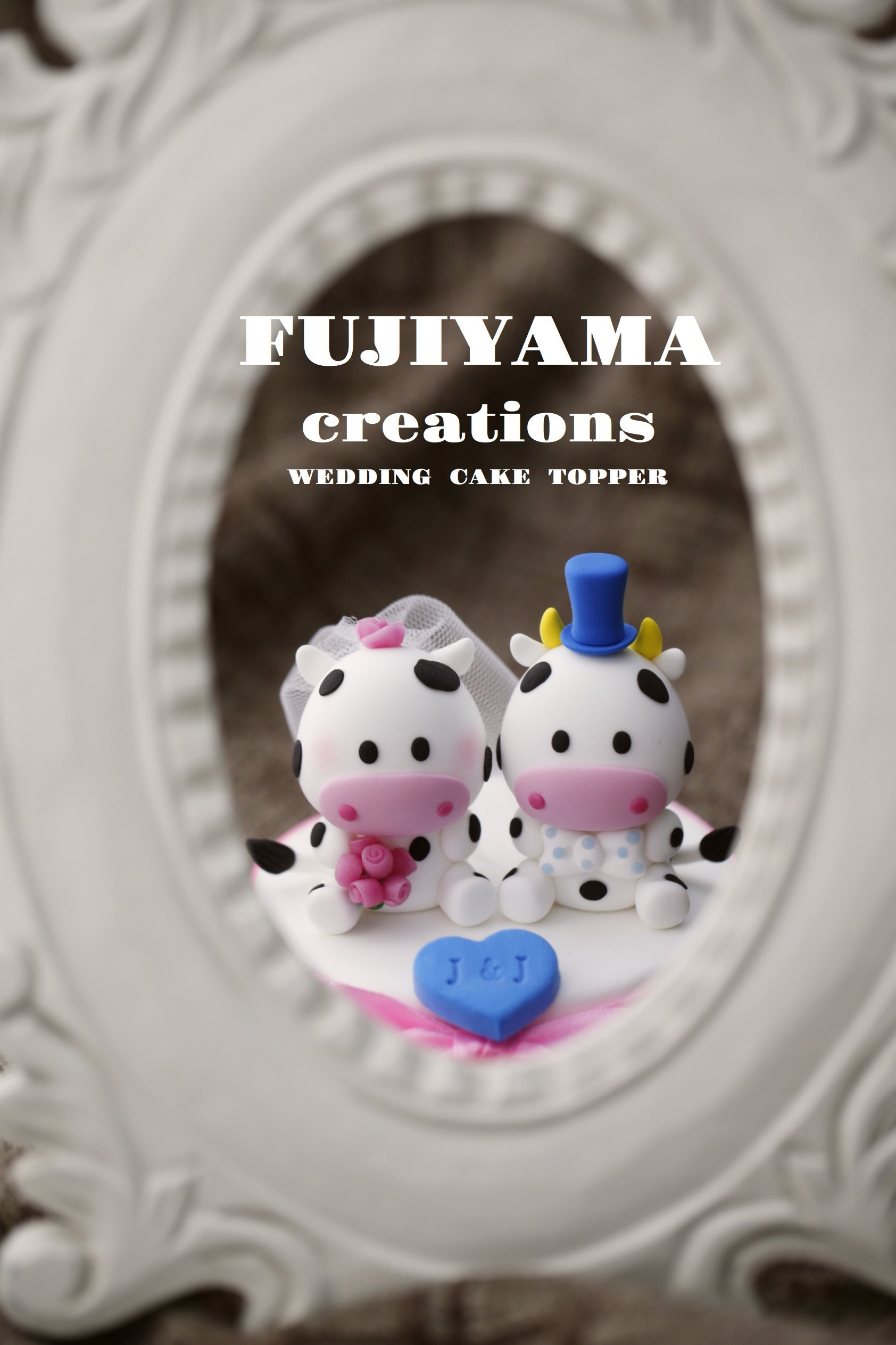 Topper de pastel de bodas de vaca topper de pastel de pareja - Etsy México