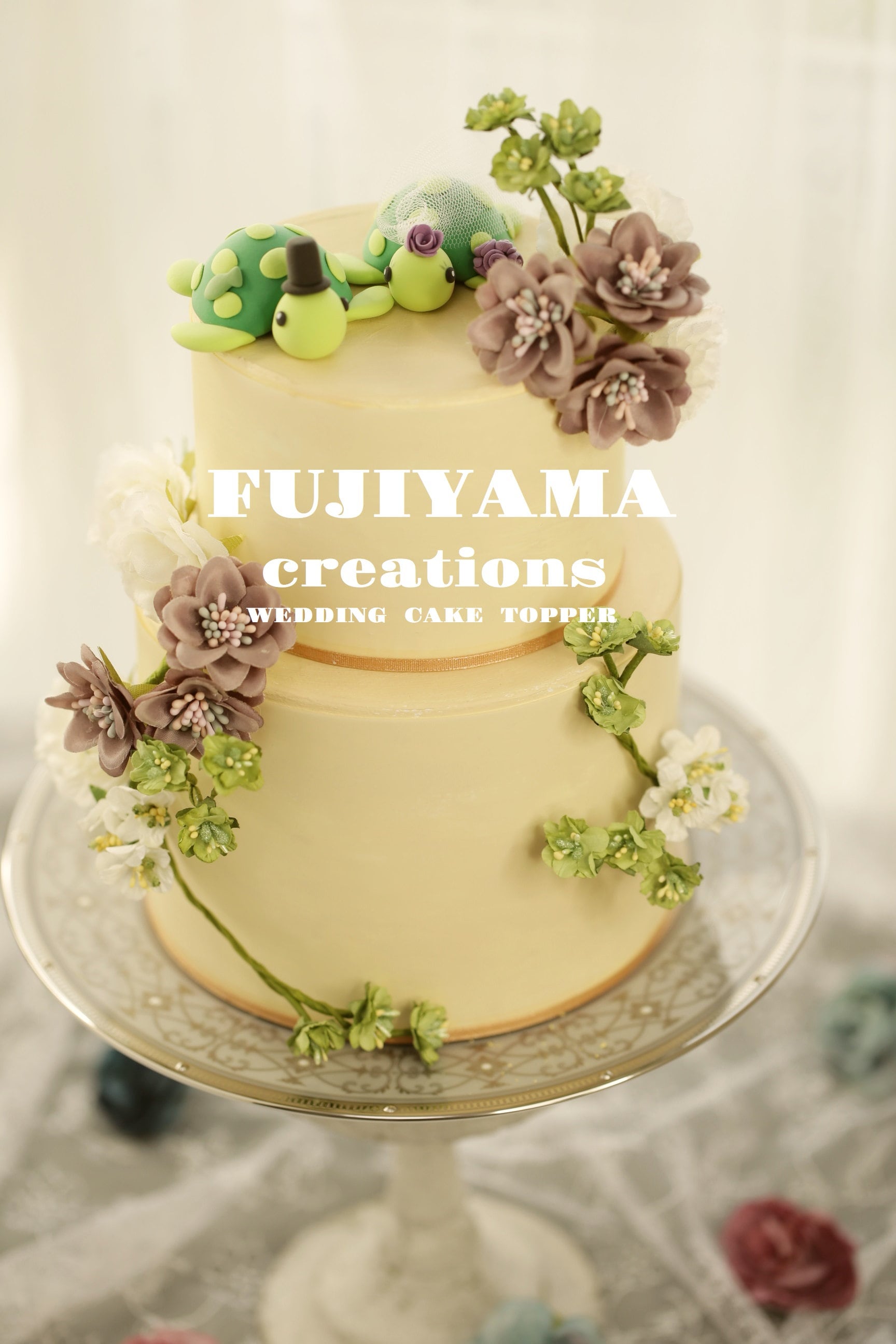 Turtle Wedding Cake Topper,ocean Theme Wedding Cake Topper,,bride and ...