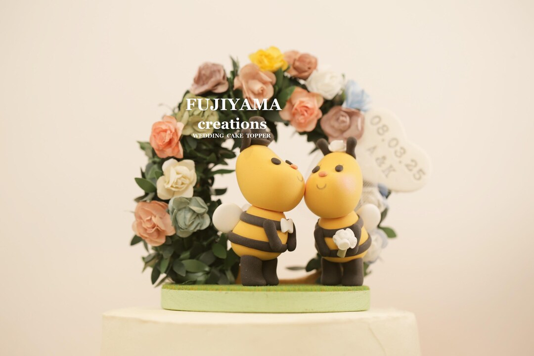 Kissing Bees Wedding Cake Topper,bee Cake Topper,ladybug Cake Topper ...