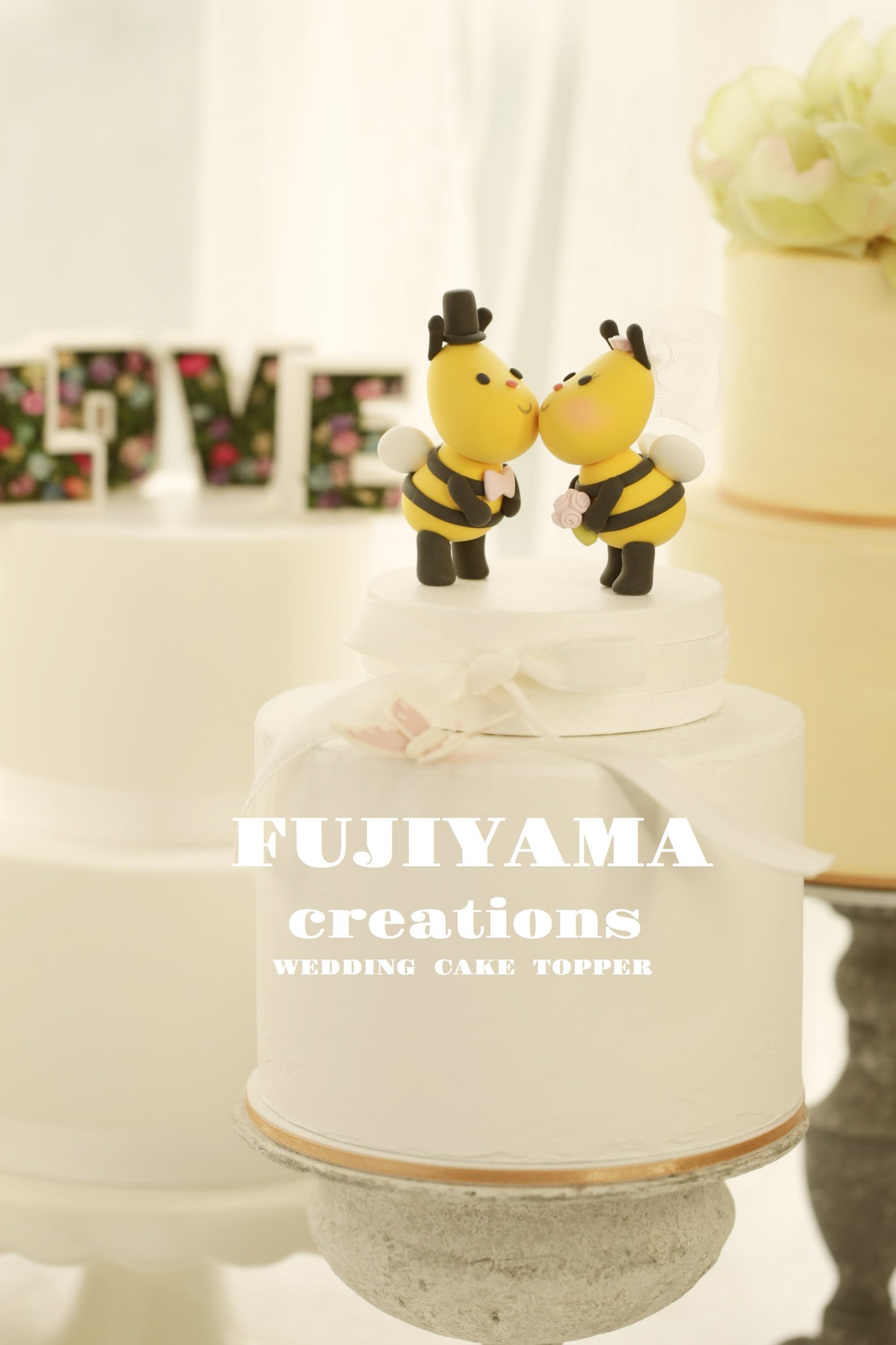 Kissing Bees Wedding Cake Topper,bee Cake Topper,ladybug Cake Topper ...