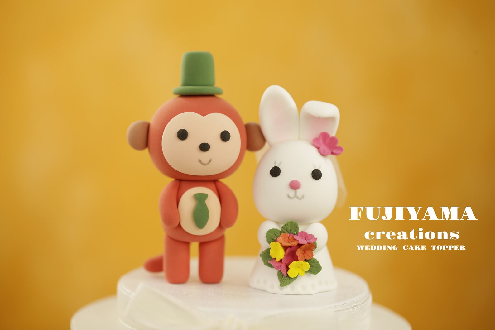 Monkey and Bunny Cake Topper,monkey and Rabbit Cake Topper,chiness ...