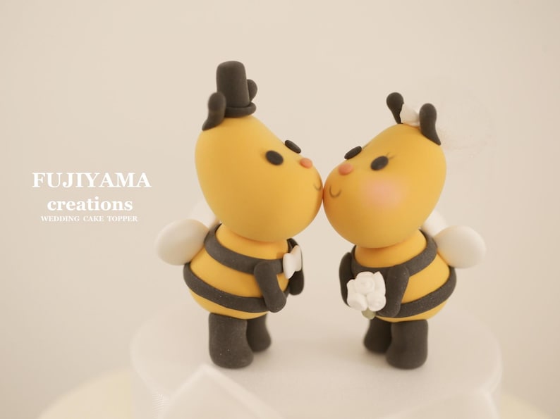 Kissing Bees Wedding Cake Topper,bee Cake Topper,ladybug Cake Topper ...