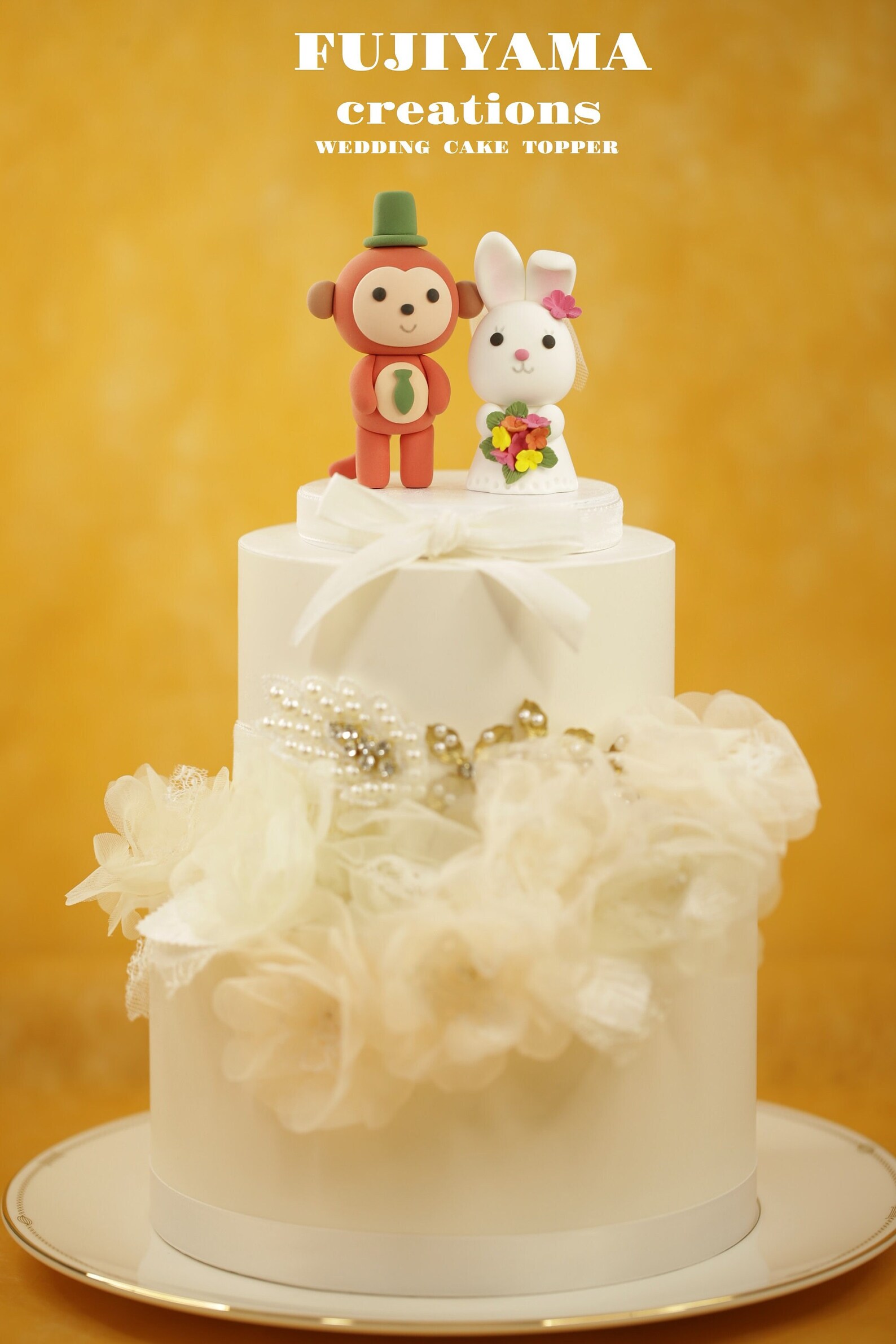 Monkey and Bunny Cake Topper,monkey and Rabbit Cake Topper,chiness ...