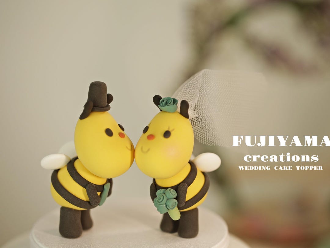 Kissing Bees Wedding Cake Topper,bee Cake Topper,ladybug Cake Topper ...