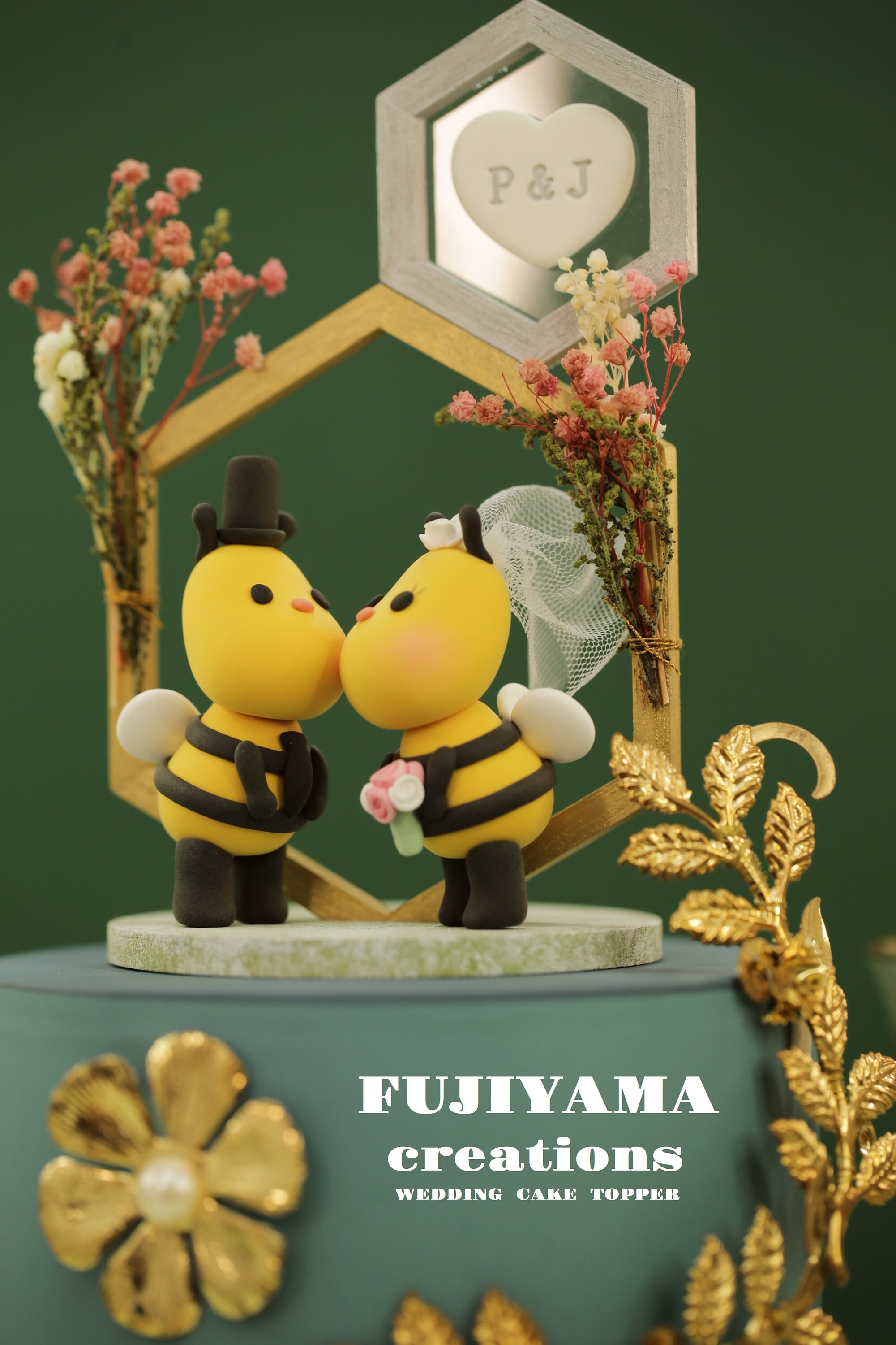 Kissing Bees Wedding Cake Topper,bee Cake Topper,ladybug Cake Topper ...