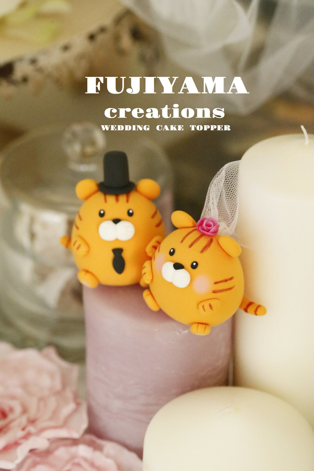 Tiger Wedding Cake Topper,birthday Cake Topper,tiger Couple Cake Topper ...