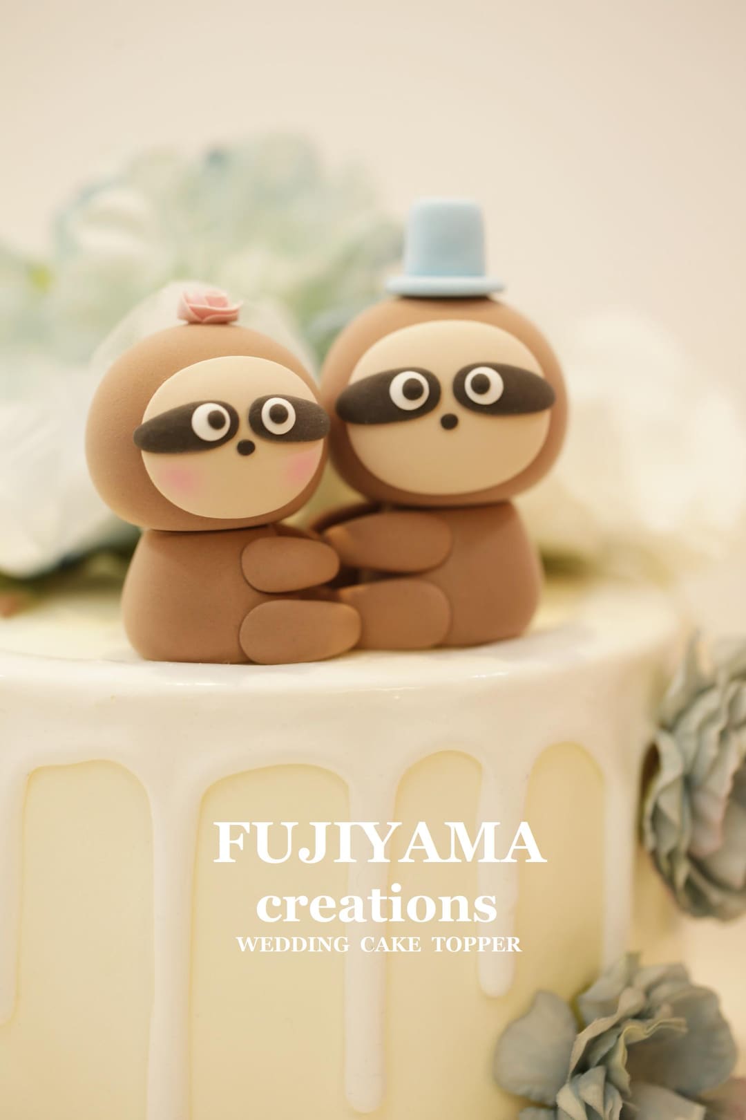 Sloth Couple Wedding Cake Topper,custom Cake Topper,handmade ...