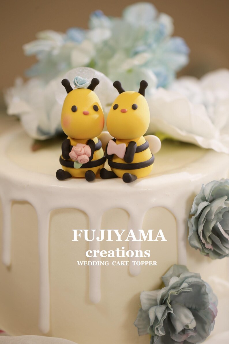 Kissing Bees Wedding Cake Topper,bee Cake Topper,ladybug Cake Topper ...