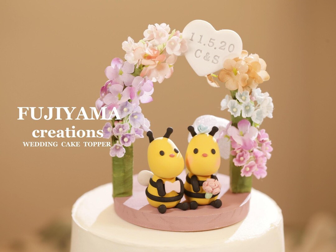 Kissing Bees Wedding Cake Topper,bee Cake Topper,ladybug Cake Topper ...
