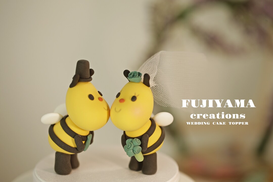 Kissing Bees Wedding Cake Topper,bee Cake Topper,ladybug Cake Topper ...