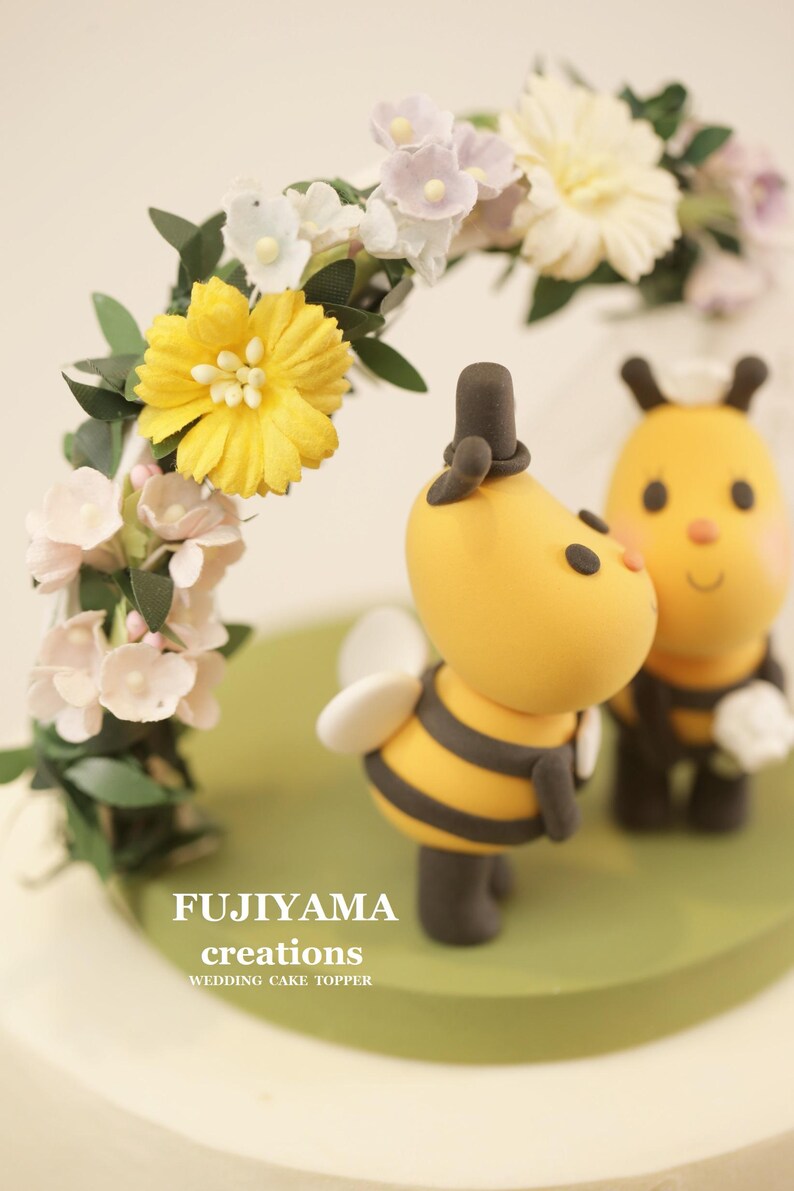 Kissing Bees Wedding Cake Topper,bee Cake Topper,ladybug Cake Topper ...