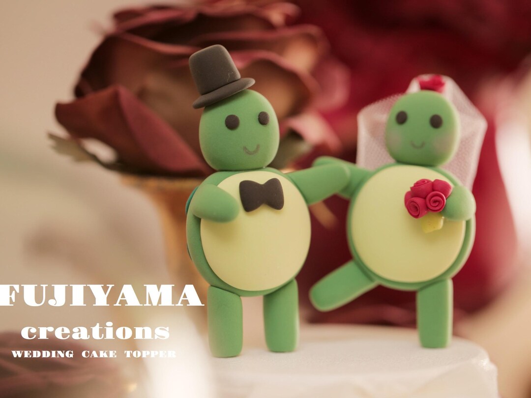 Turtle Wedding Cake Topper,ocean Theme Wedding Cake Topper,,bride and ...