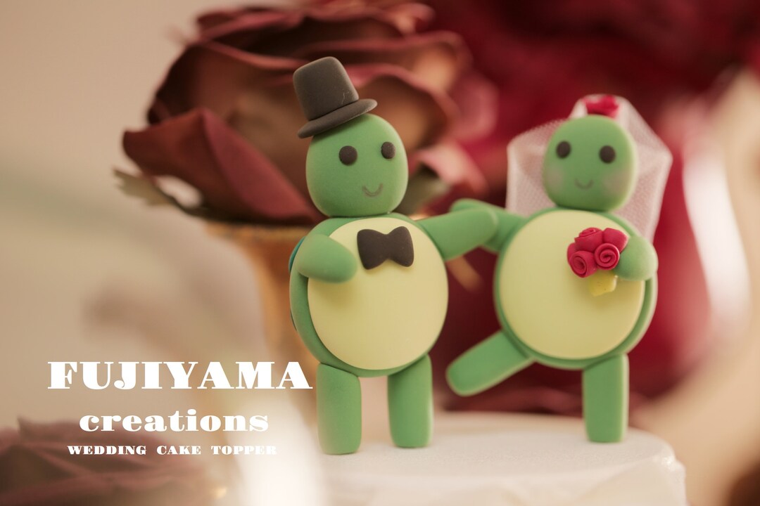 Turtle Wedding Cake Topper,ocean Theme Wedding Cake Topper,,bride and ...