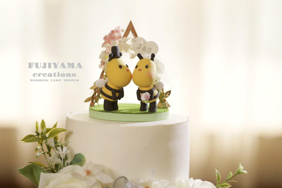 Kissing Bees Wedding Cake Topper,bee Cake Topper,ladybug Cake Topper ...