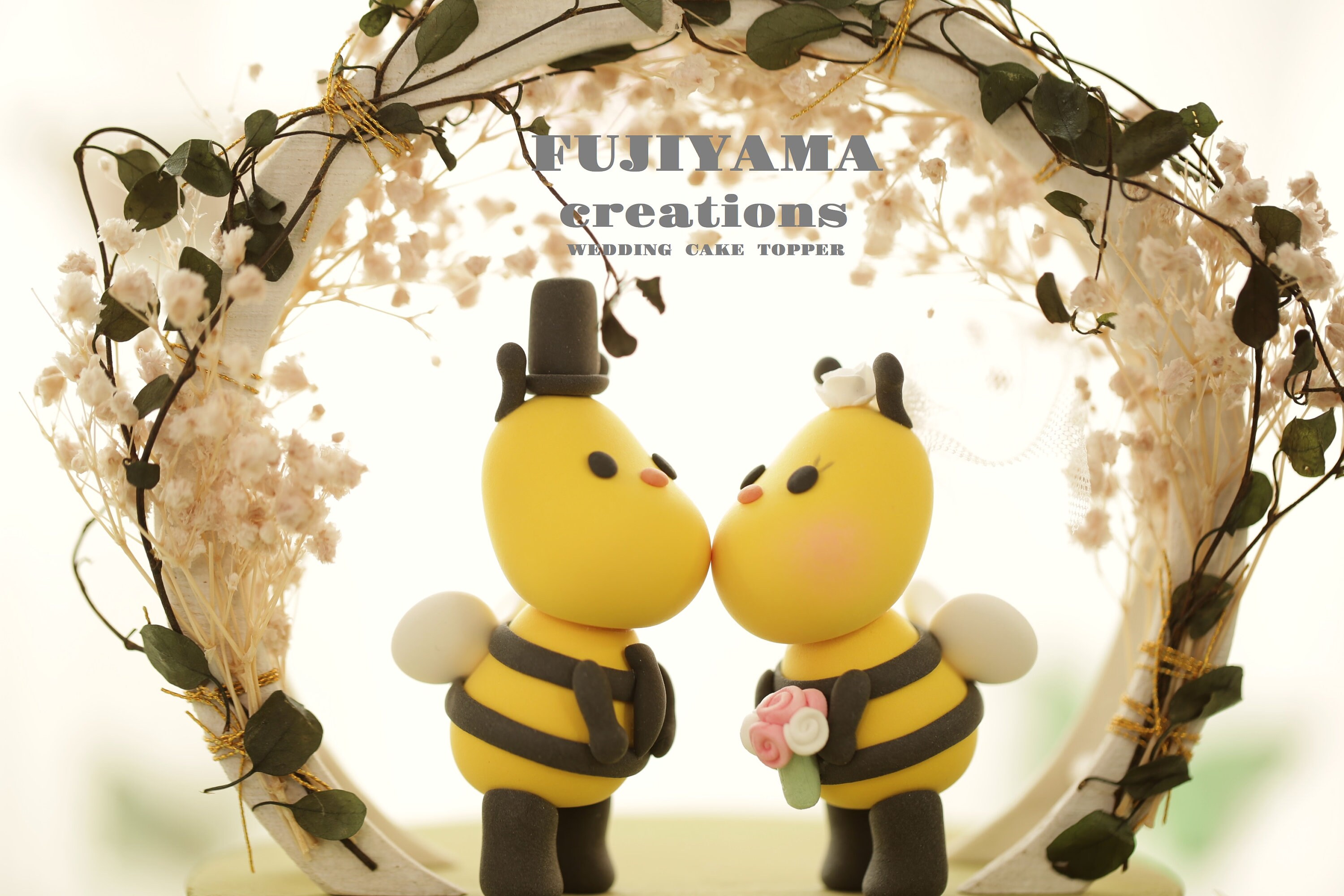 Kissing Bees Wedding Cake Topper,bee Cake Topper,ladybug Cake Topper ...