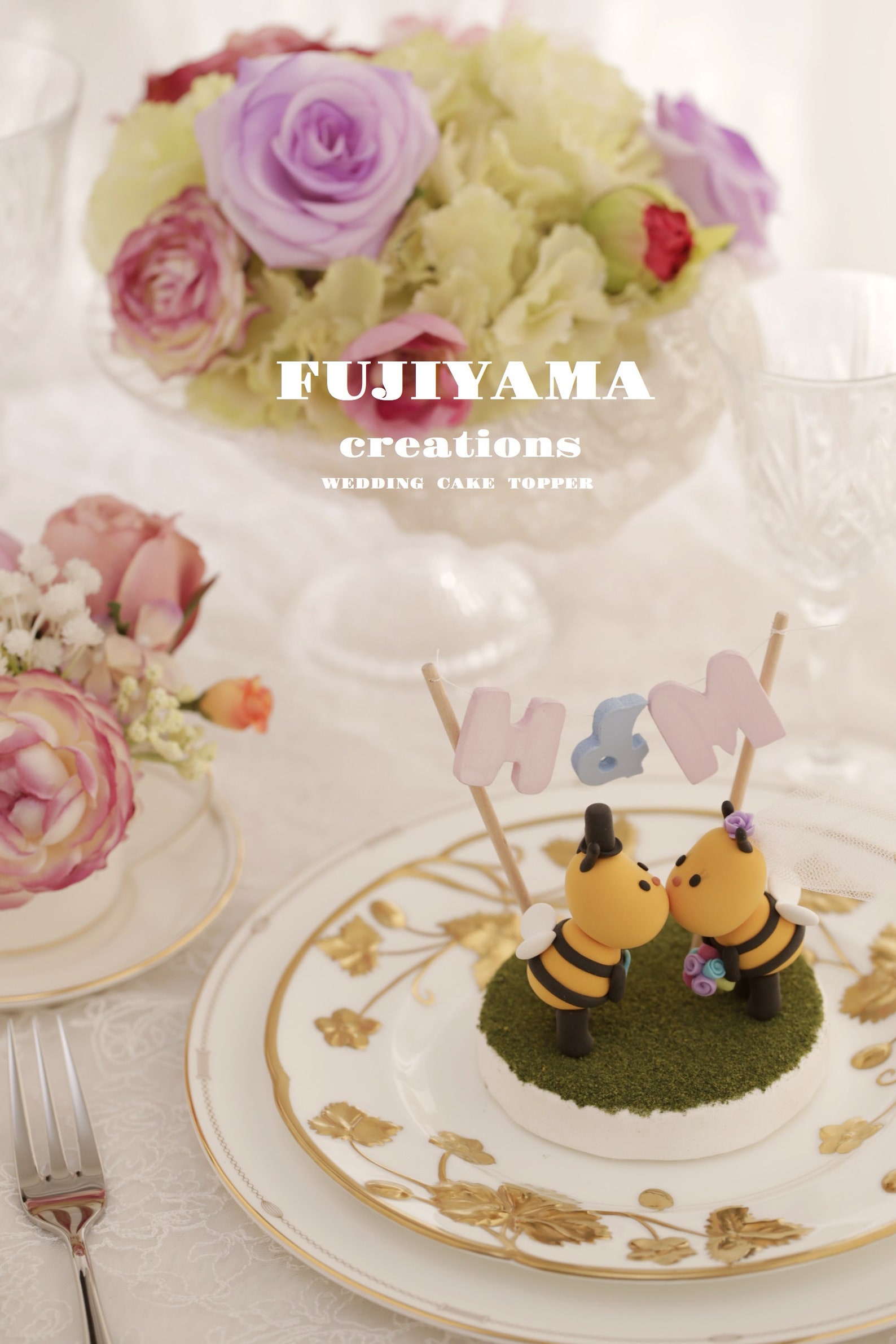 Kissing Bees Wedding Cake Topper,bee Cake Topper,ladybug Cake Topper ...