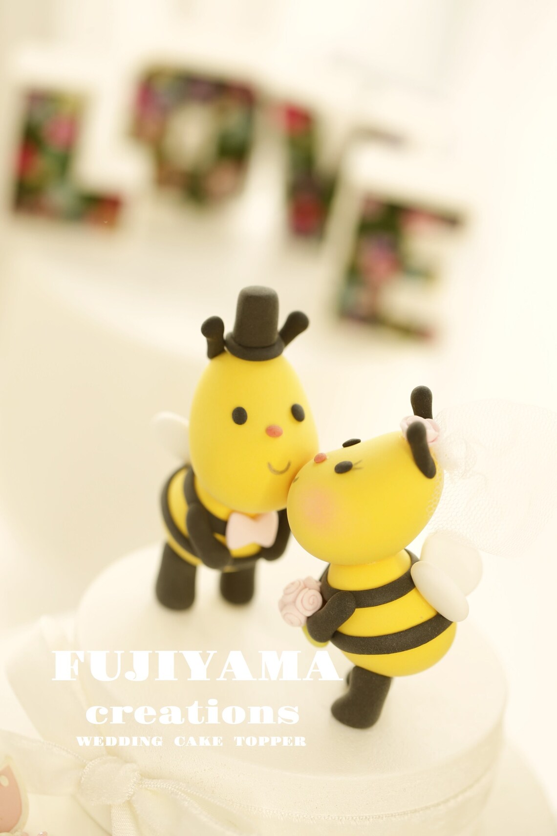 Kissing Bees Wedding Cake Topper,bee Cake Topper,ladybug Cake Topper ...