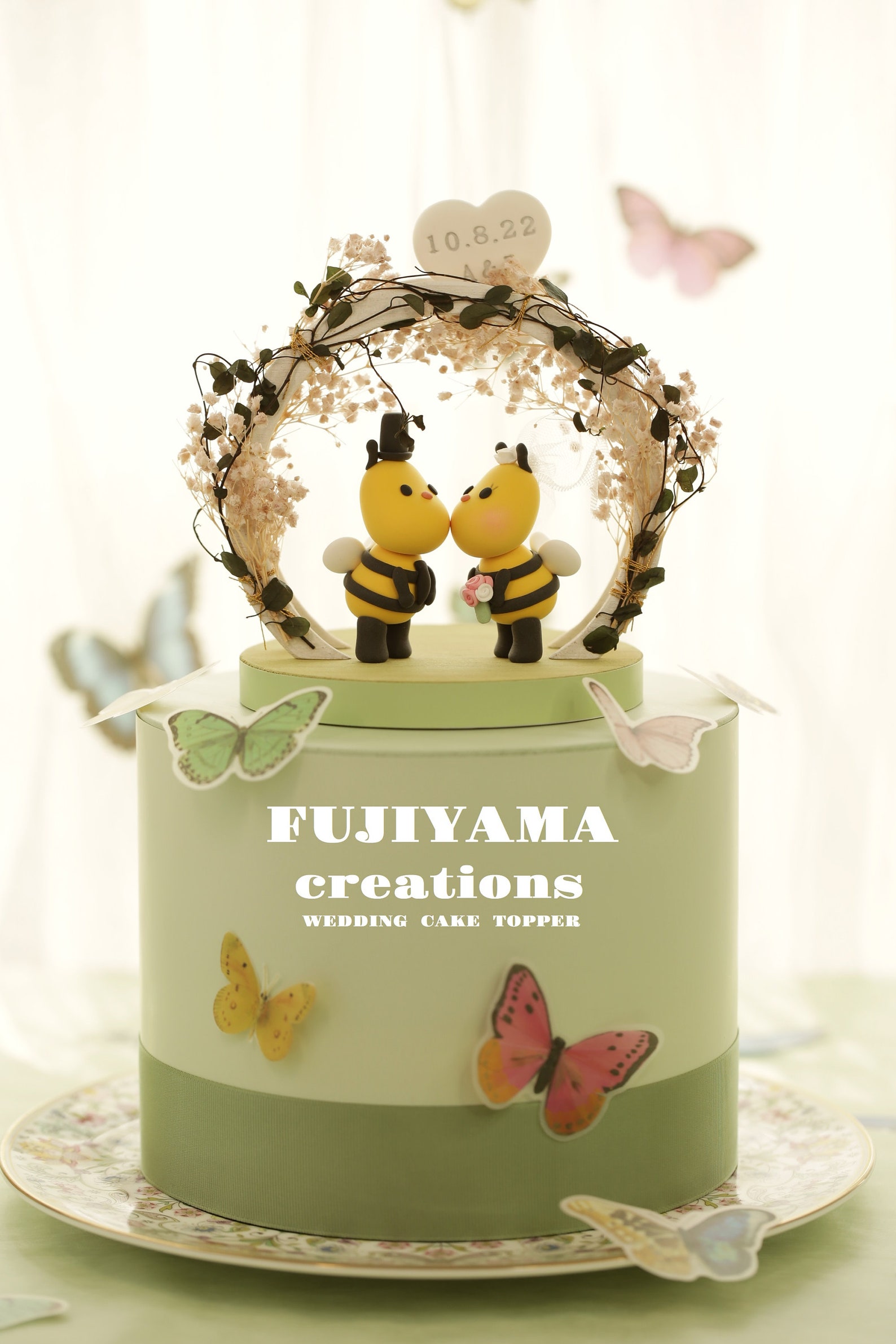 Kissing Bees Wedding Cake Topper,bee Cake Topper,ladybug Cake Topper ...